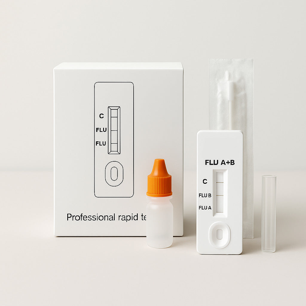Influensa A/B snabbtest – resultat på 10–15 min (20-pack) – Quicktest